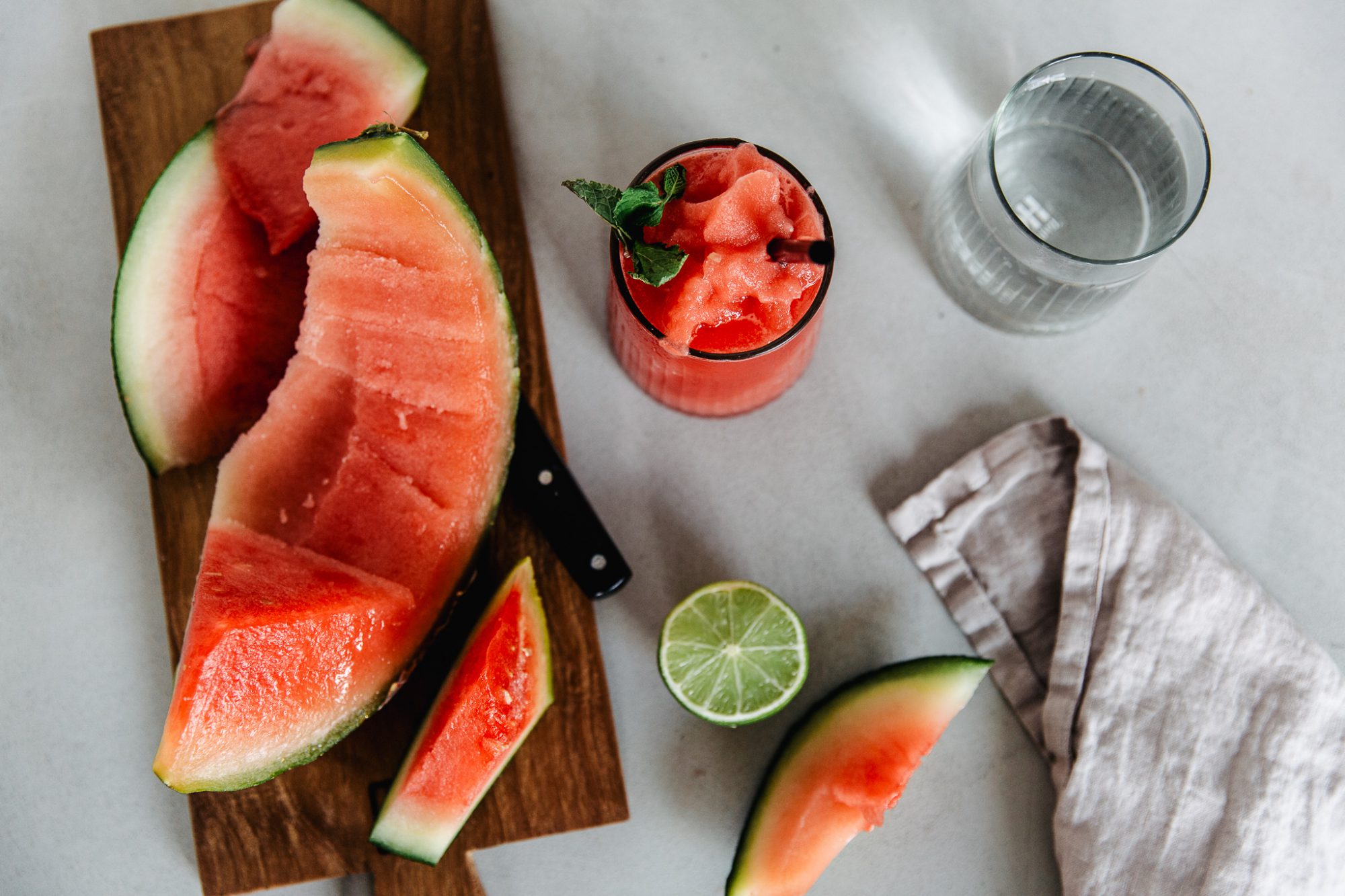 Summer feelings with a watermelon-vanilla slushy | Foodie-ness