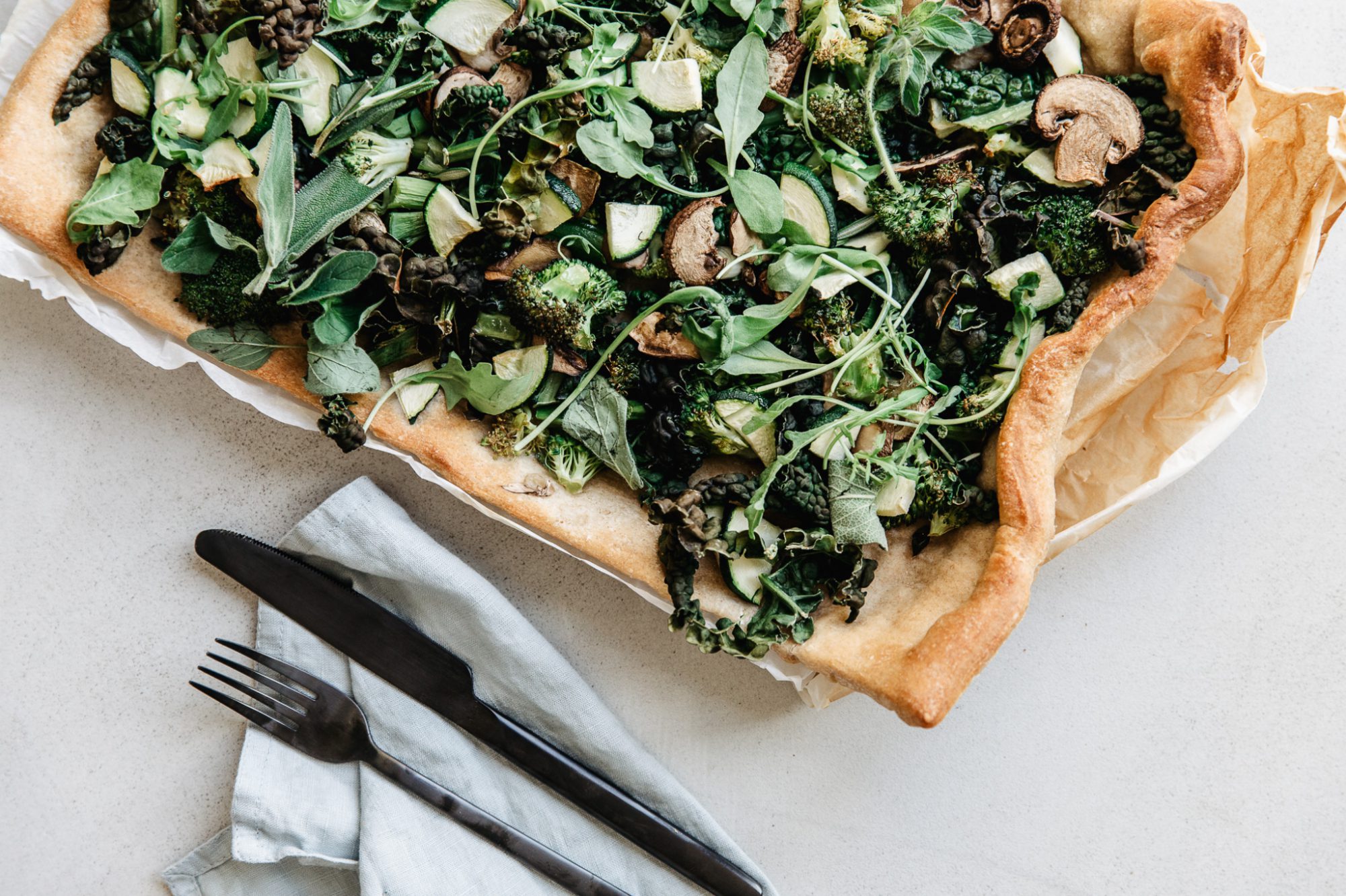 The prettiest vegetarian veggie pie on a plate | Foodie-ness
